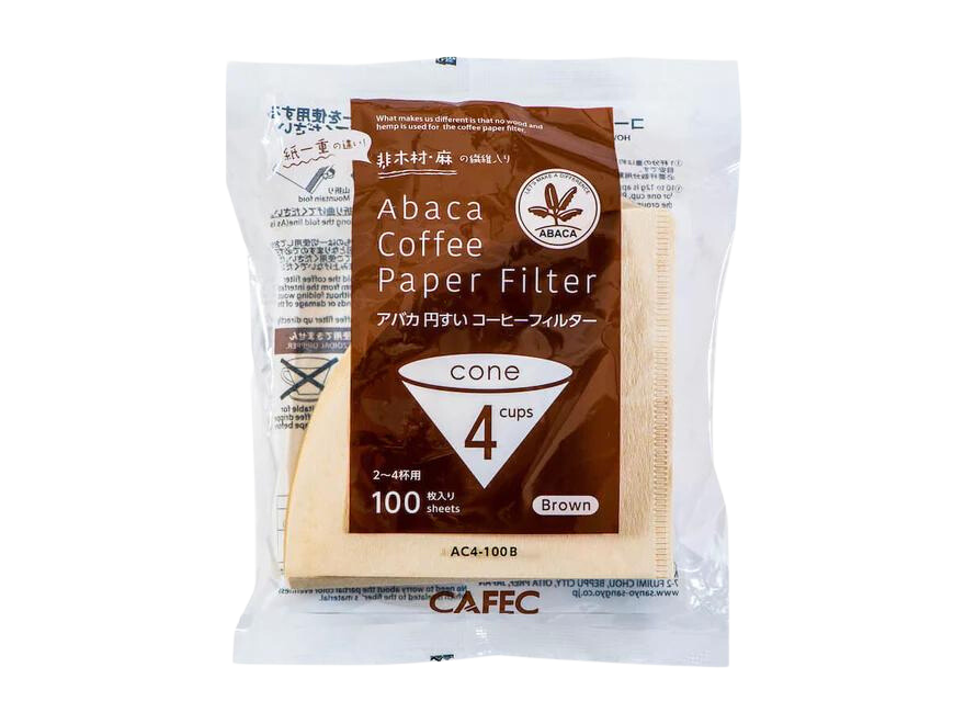 CAFEC Abaca Conical Paper Filters (100pk) – Rohi Coffee